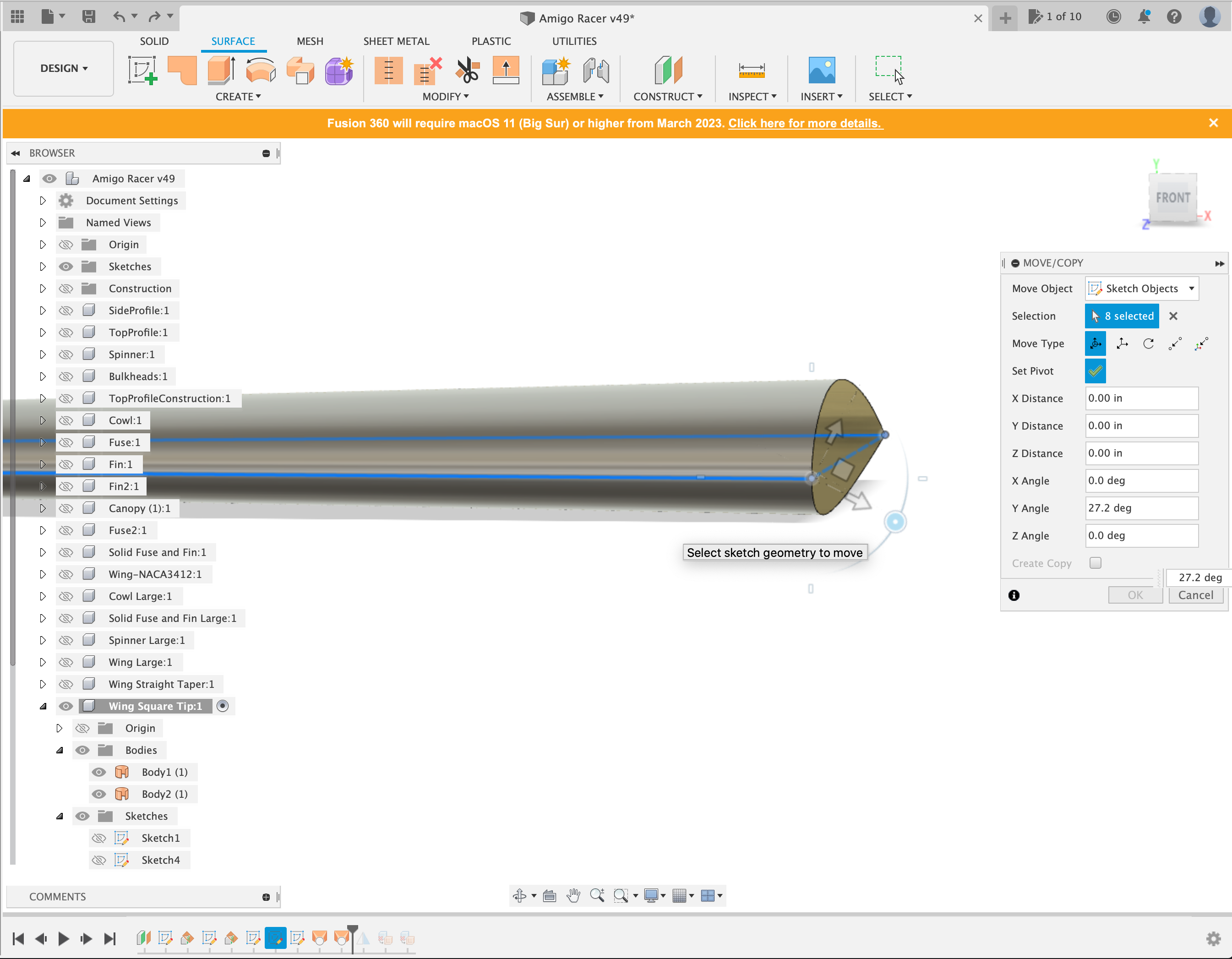 Solved Unable To Rotate Body Autodesk Community