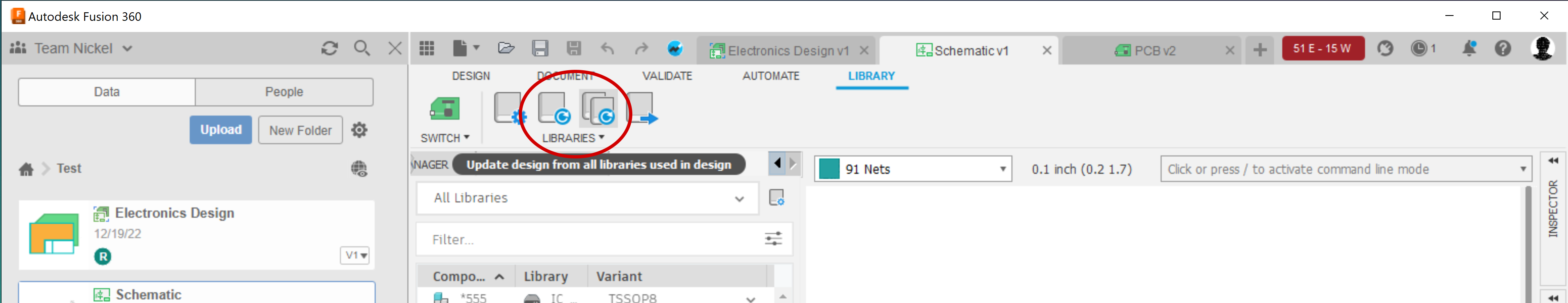 Solved: Update component symbols in schematic when changed in library - Autodesk Community
