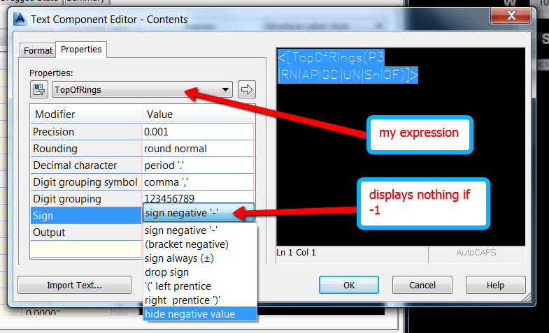 structure expression - Autodesk Community