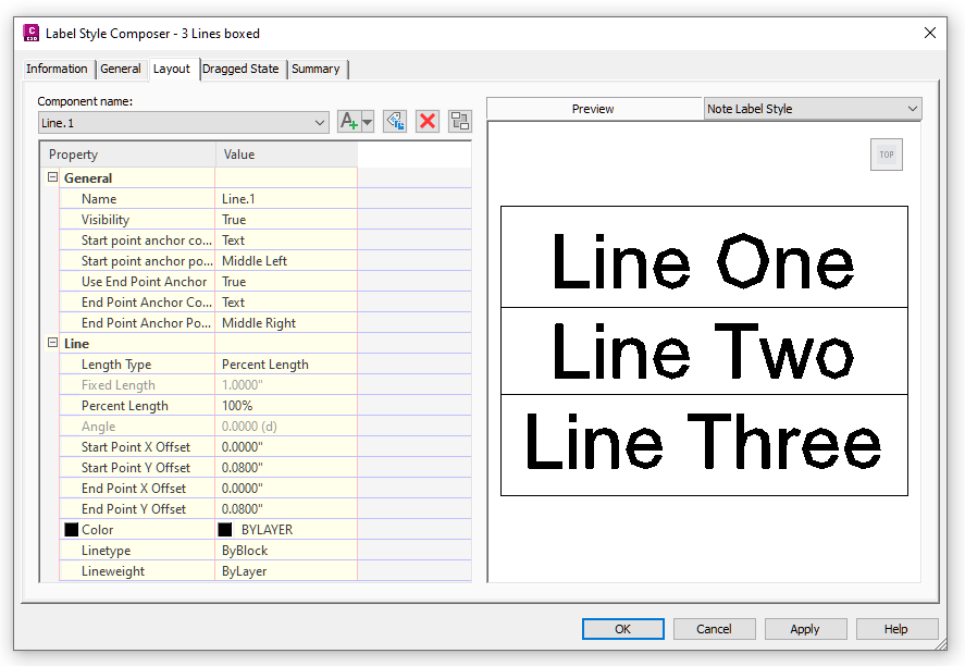 Solved: LABEL STYLE WITH ROWS - Autodesk Community