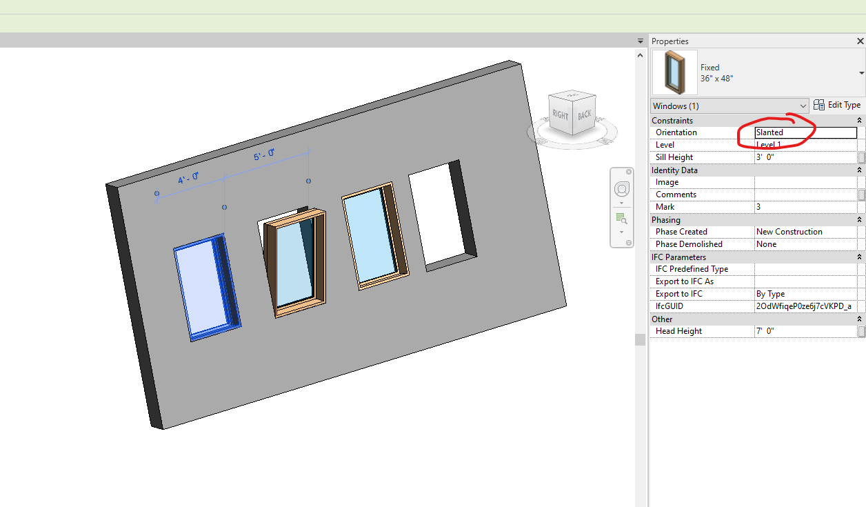 Solved: Slanted wall with a cut out for Window - Autodesk Community