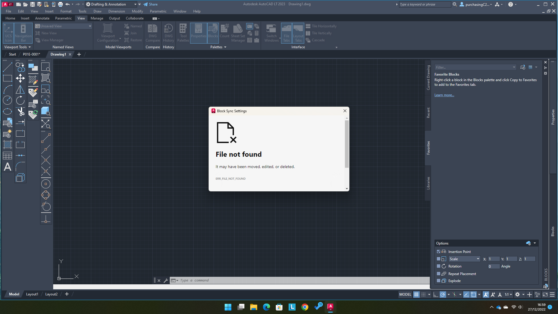 Blocks Sync Settings - File Not found - Autodesk Community