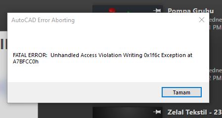 Autocad - Autocad Plan 3D Hata Kodu - Autodesk Community