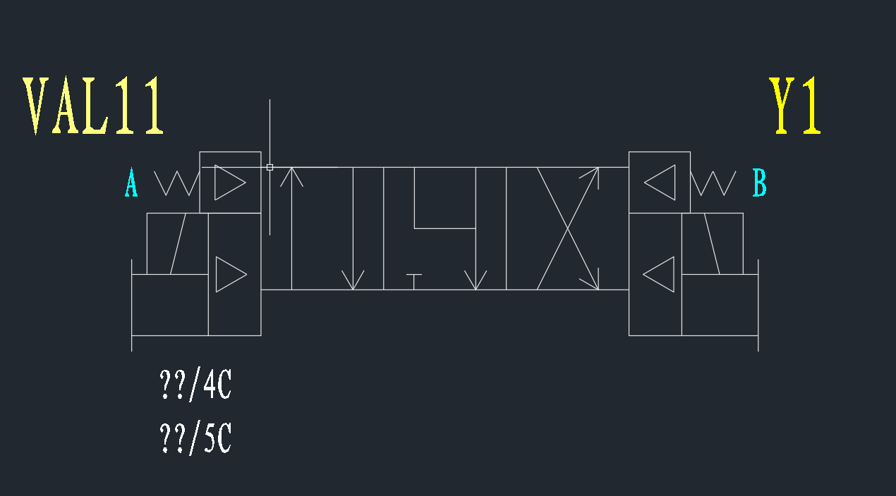 Cross-linking double solenoid pneumatic valve with electrical schematic ...