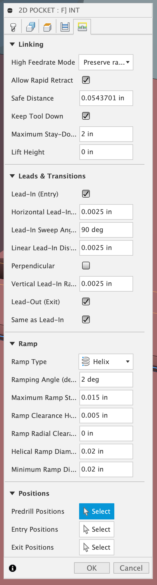 2D Pocket leads crashing into stock - Autodesk Community