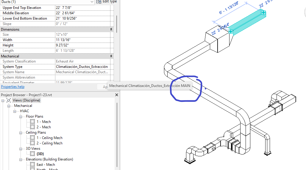 Solved: Mechanical equipment connector not giving the correct system name - Autodesk Community