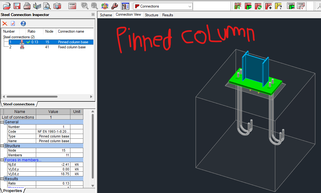 Solved: Number of anchor rods in Fixed and Pinned colmun base - Autodesk Community