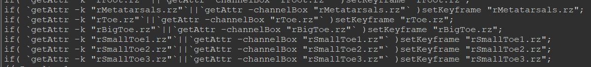 Solved: Tidy way to key selected translates & rotates of joints in ...