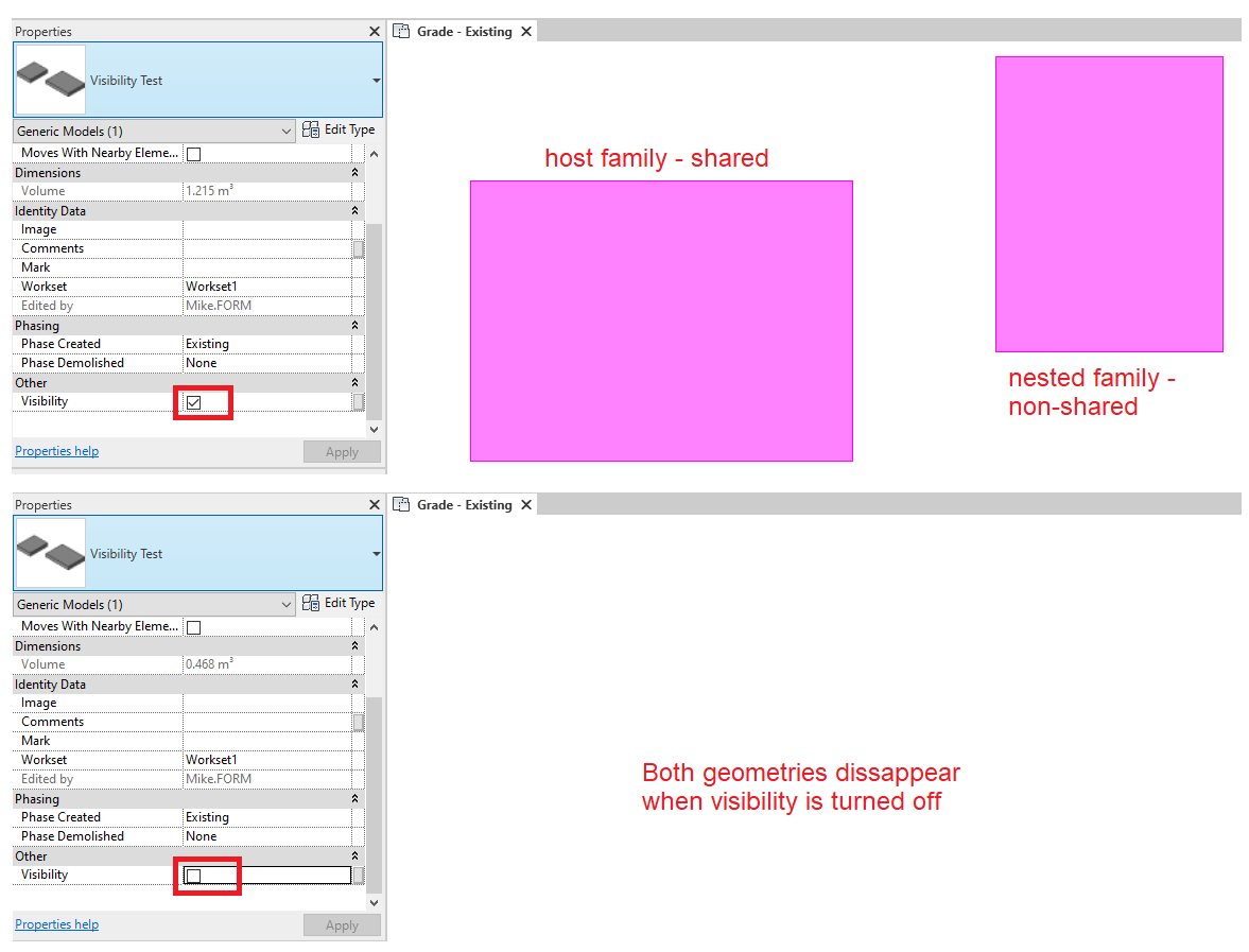 1. More nested family visibility options, 2. Link Parameters of shared nested Families to the ...