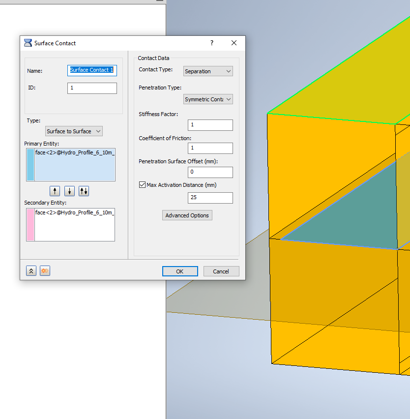 Solved: Contact, seperation, maximum activation distance etc - Autodesk Community