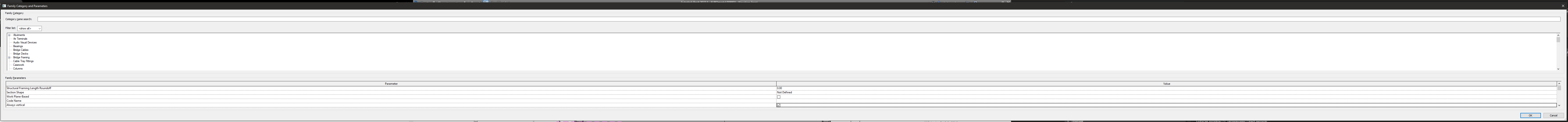 Family Category and Parameters Window redesign - Autodesk Community