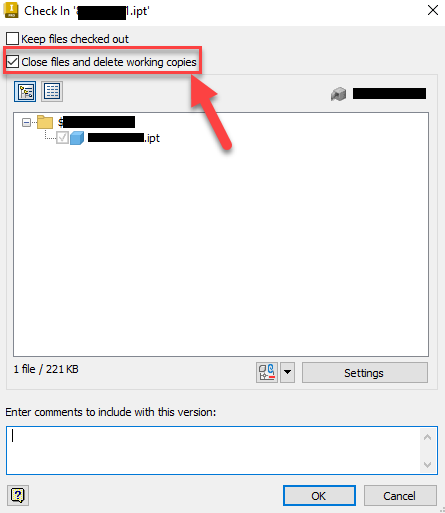 Solved: Close files and delete working copies - Autodesk Community
