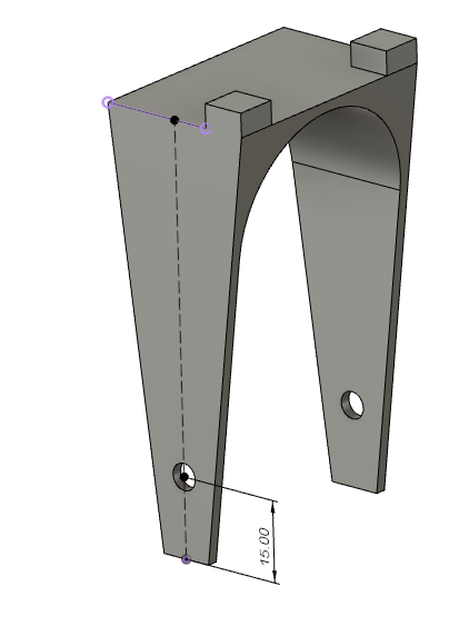 Solved: How to use centre line as a reference for hole position ...