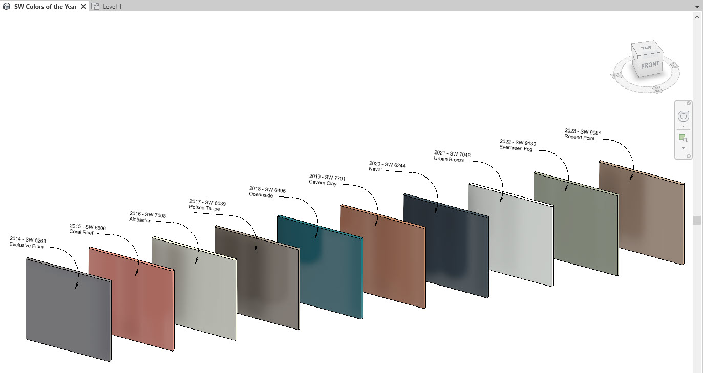 Integrating Colour of the Year into Revit