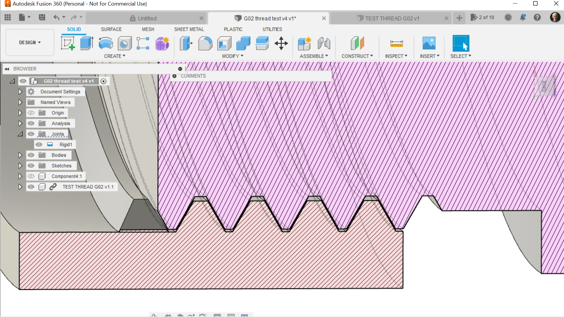 designing a mating piece to a M142x2 thread - Autodesk Community