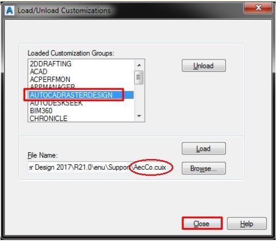 Raster Design Menu and Ribbon present but icons missing and commands ...