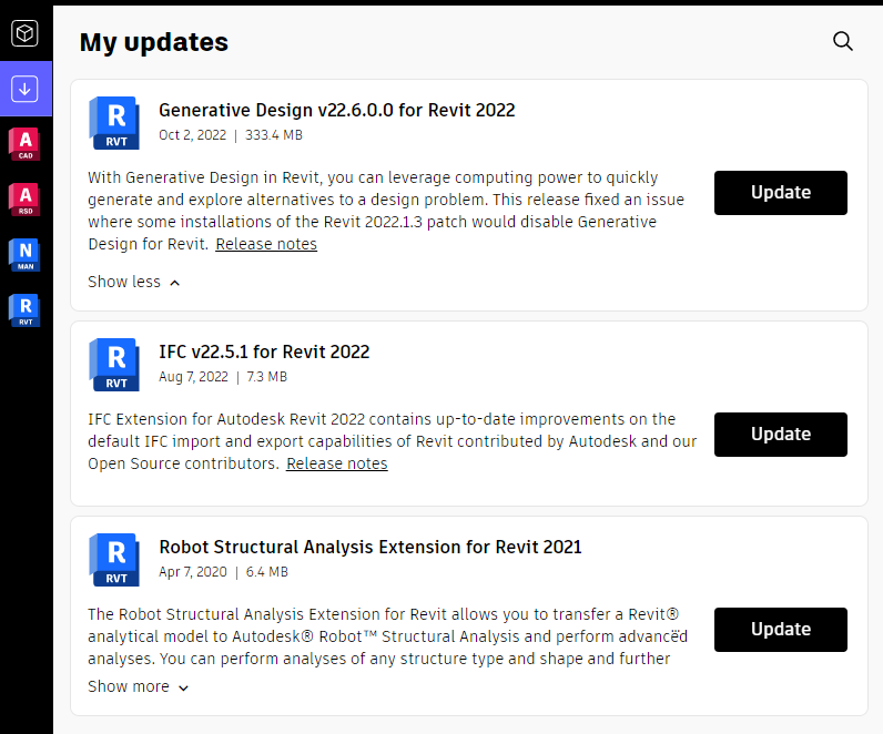 Installed Updates for Revit still shown Autodesk Desktop App - Autodesk ...