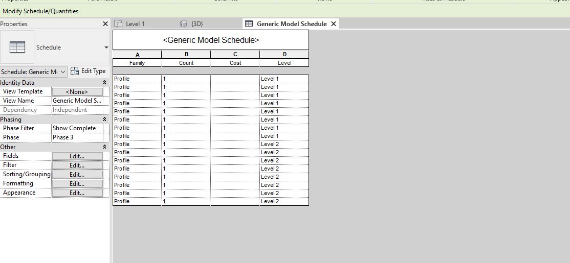 Hanger profile quantity quantity problem - Autodesk Community