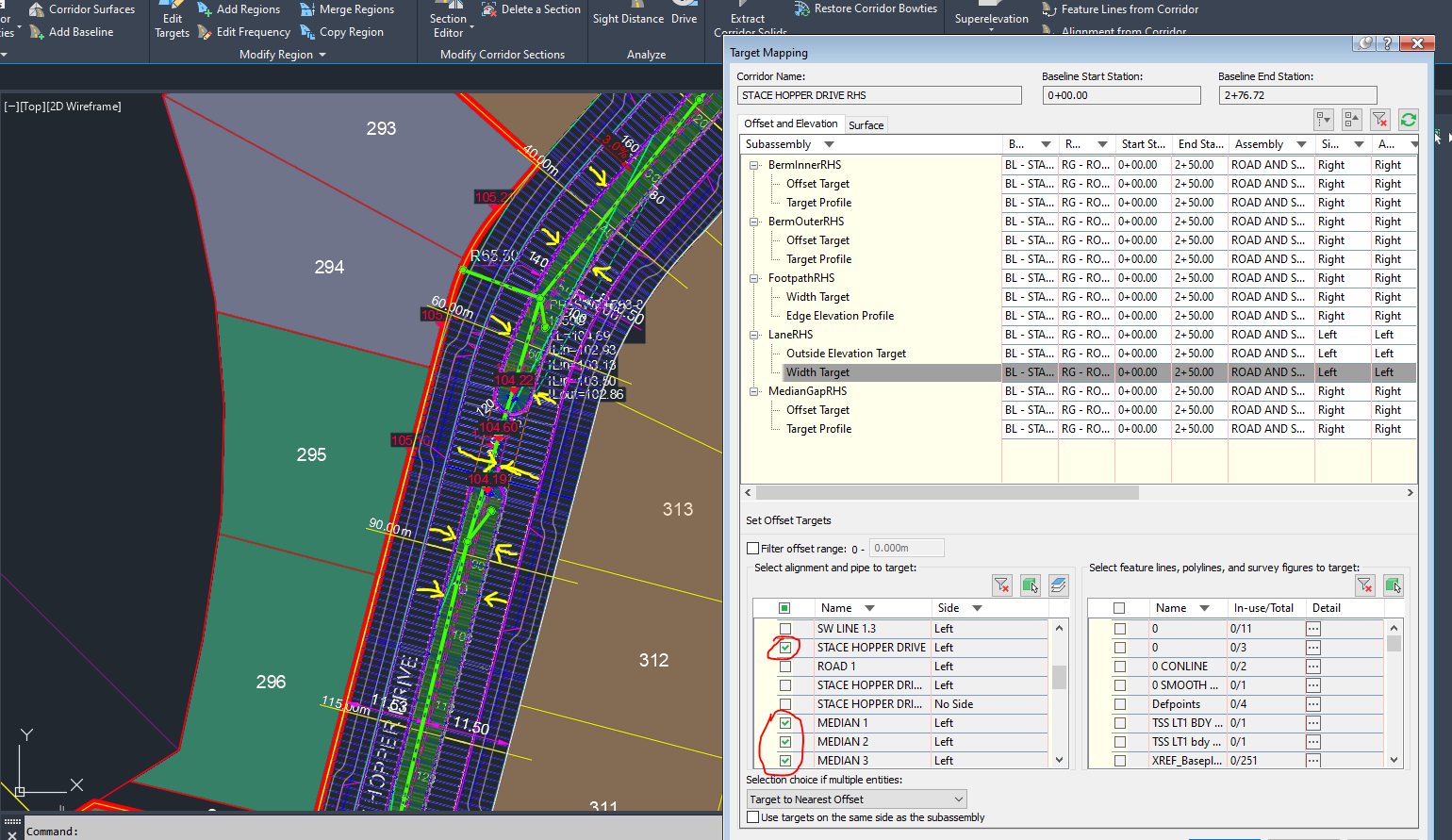 Reducing lane width increases cross fall, need to target profile regardless of width - Autodesk ...