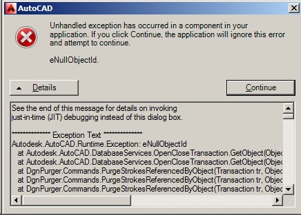 Null Object and DGNPURGE - Autodesk Community
