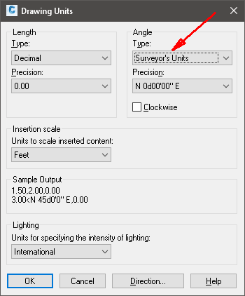 Line Object Property Displays a Bearing 90 Degree Different From The Actual Bearing Of The Line ...