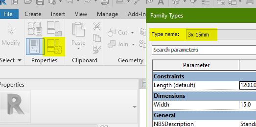 Family types selection/indication in family editor - Autodesk Community