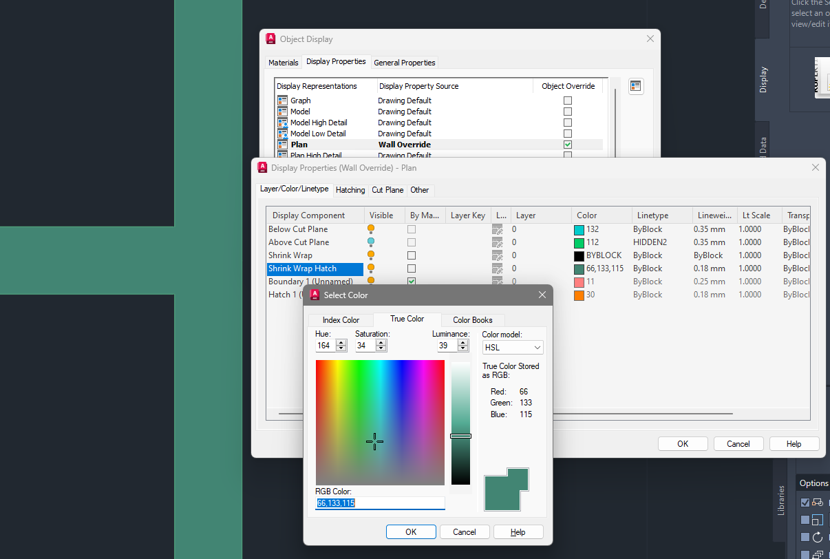AutoCAD Architecture - Wall hatch color shift at joints - Autodesk ...
