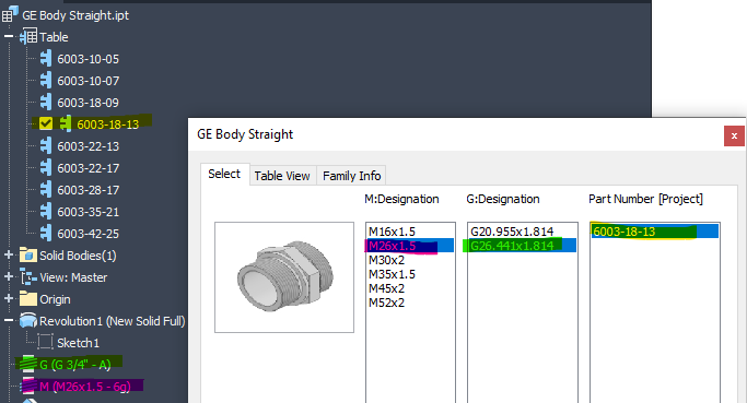 Solved: Custom CC iPart converts G" threads to mm when I choose - Autodesk Community