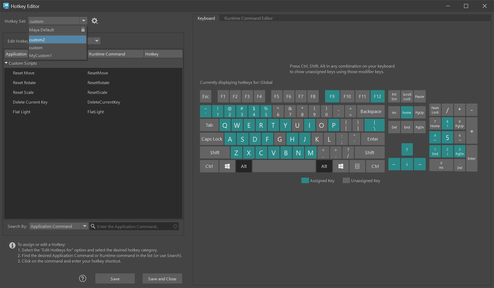Solved: How to import hotkeys with mel in Maya 2023? (Or how to convert ...