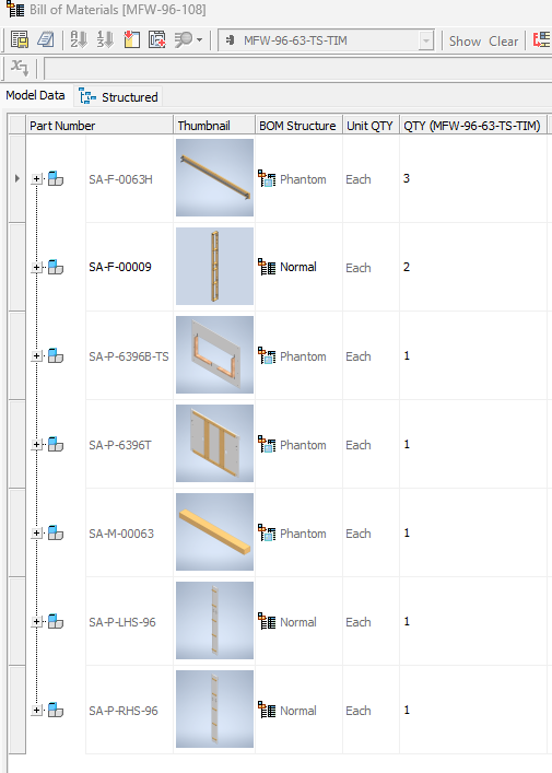 Bom Issue No Bom Structure Selection For Iassemblies Autodesk Community