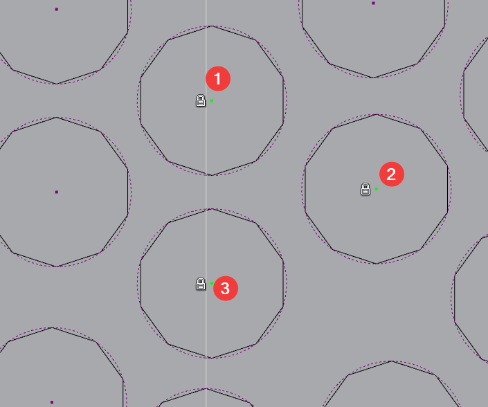 Solved: Draw a construction circle whose circumference is constrained ...