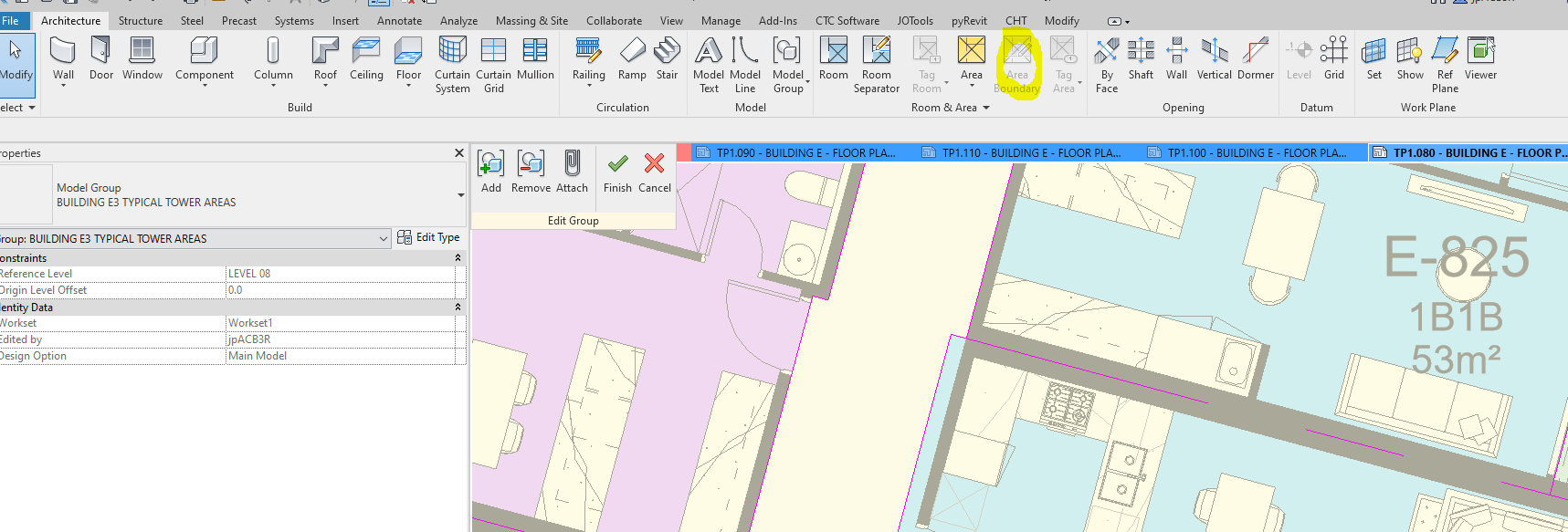 Solved: Area boundary lines greyed out? - Autodesk Community