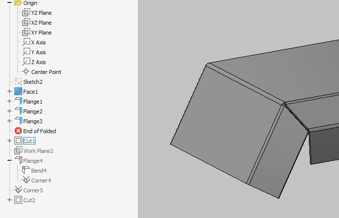 Solved: Sheetmetal: Error using bend command with compound angle ...