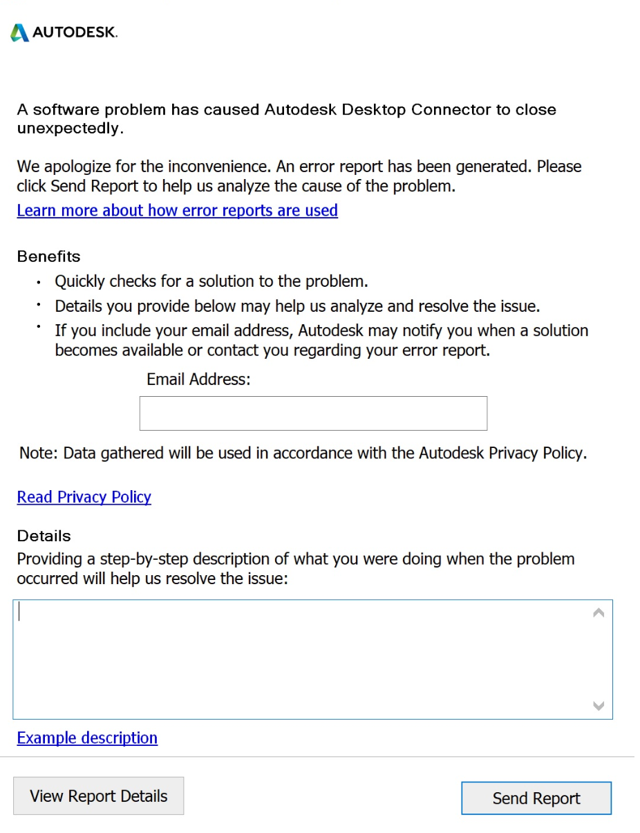 Помилка з Autodesk Desktop Connector - Autodesk Community