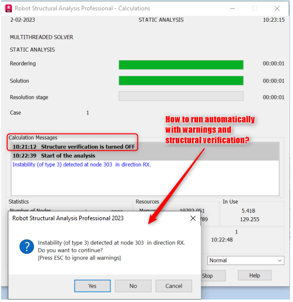 Solved: Ignore analysis warning -Save as default-RSA 2023 - Autodesk Community