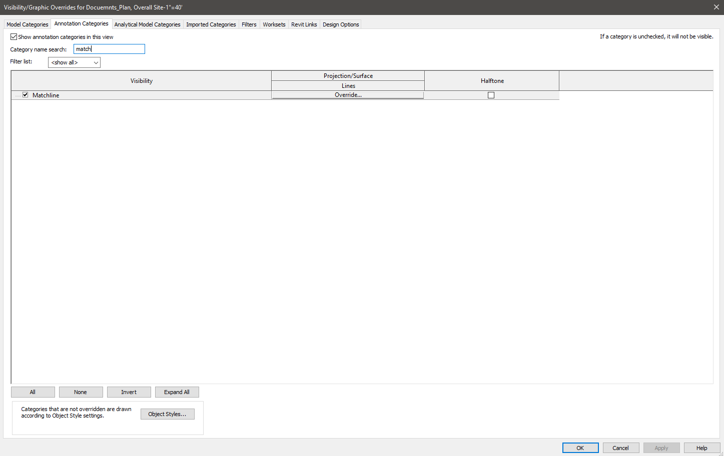Solved: Matchline appears on a sheet different from where I draw it ...