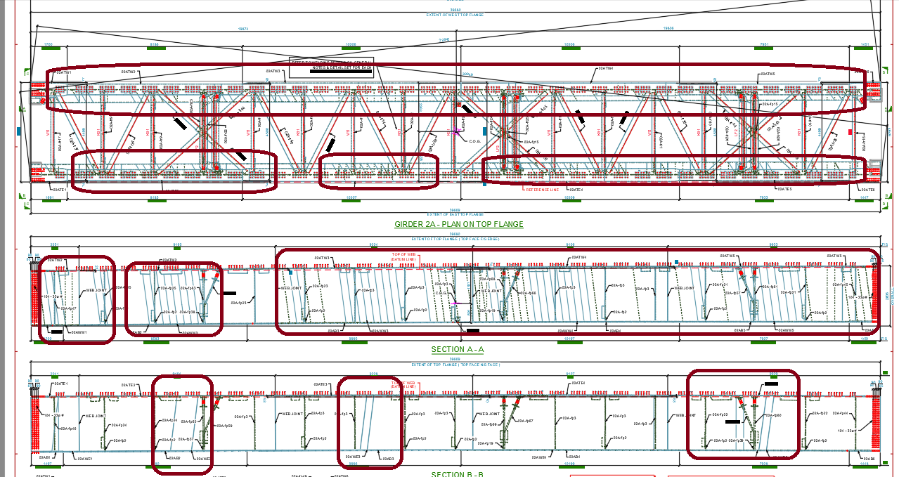 Random DXF lines appear on drawings for twisted/folded plates ...