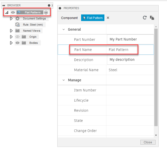 Solved: What is flatPattern.name ? Inconsistency with UI ? - Autodesk Community