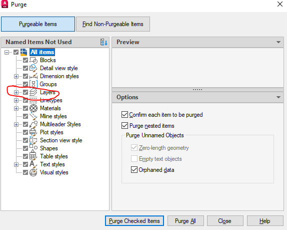 Too many layers in the model space. Please help - Autodesk Community