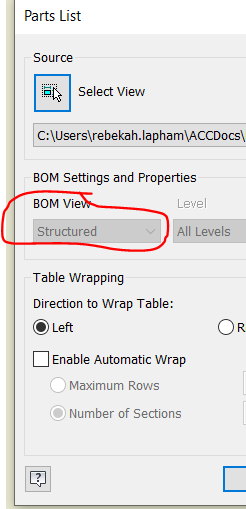 Solved: Show sub assembly components in a parts only BOM - Autodesk Community