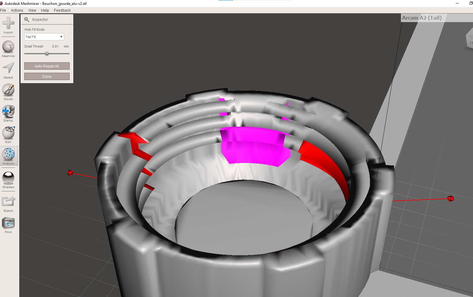 Résolu : Fusion 360 : Impossible de transformer un stl en solide depuis ...