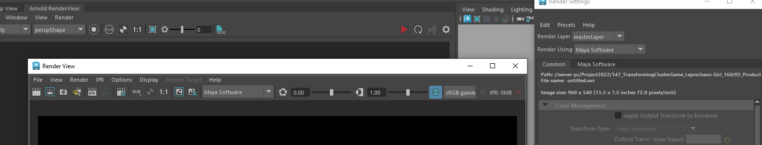 maya2023.3 render view and arnold render view - Autodesk Community