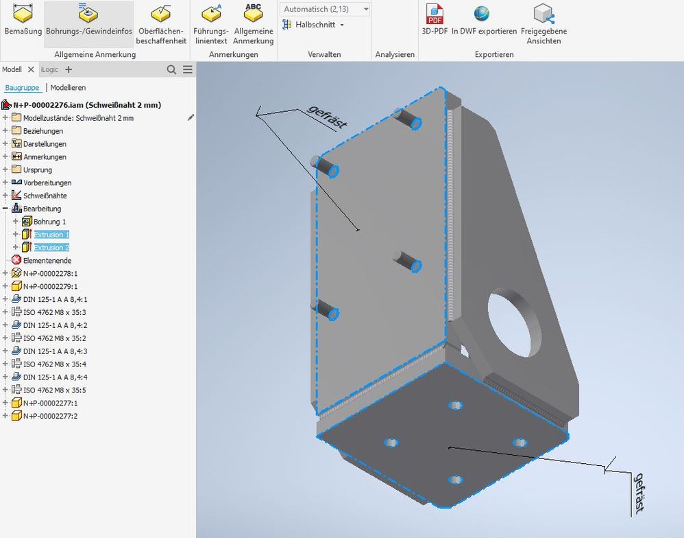 Tolerance Element At 3d Annotations Assemblys Autodesk Community