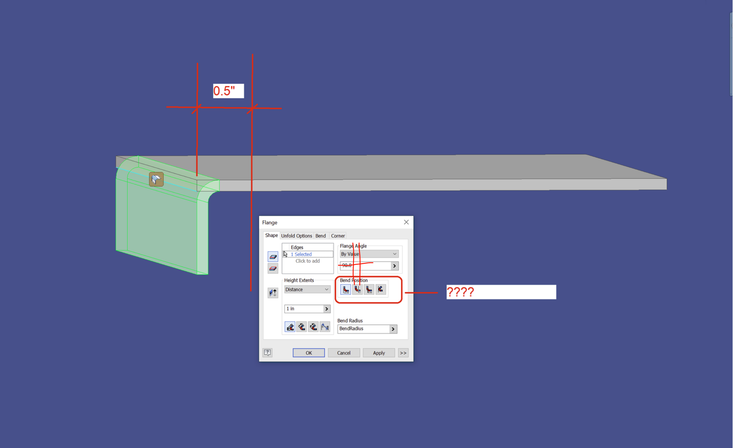 Solved: Flange offset - Autodesk Community
