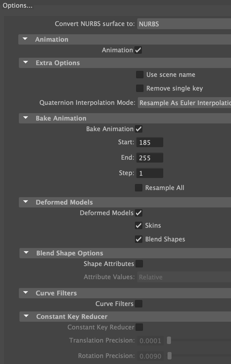 FBX animation is exported without connections of mesh and joints - Autodesk Community
