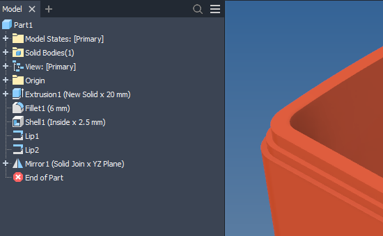 Best way of creating double lips on edge face for enclosure - Autodesk ...