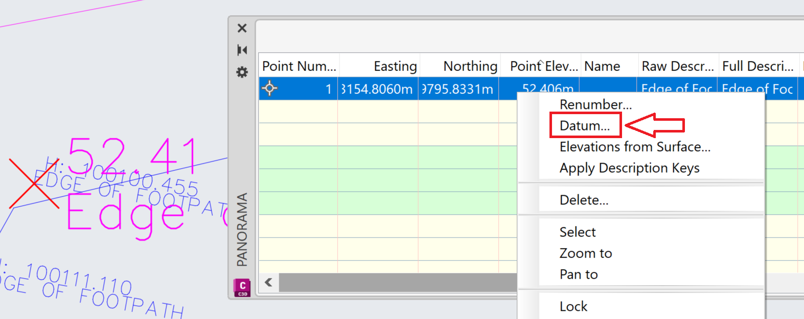 Adding labels to points from DXF / Data Imported from Leica Total ...