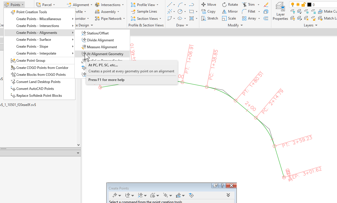 CREATING POINT TABLES - Autodesk Community