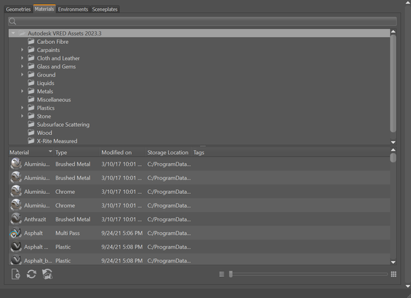 asset manager vs vred assets - Autodesk Community