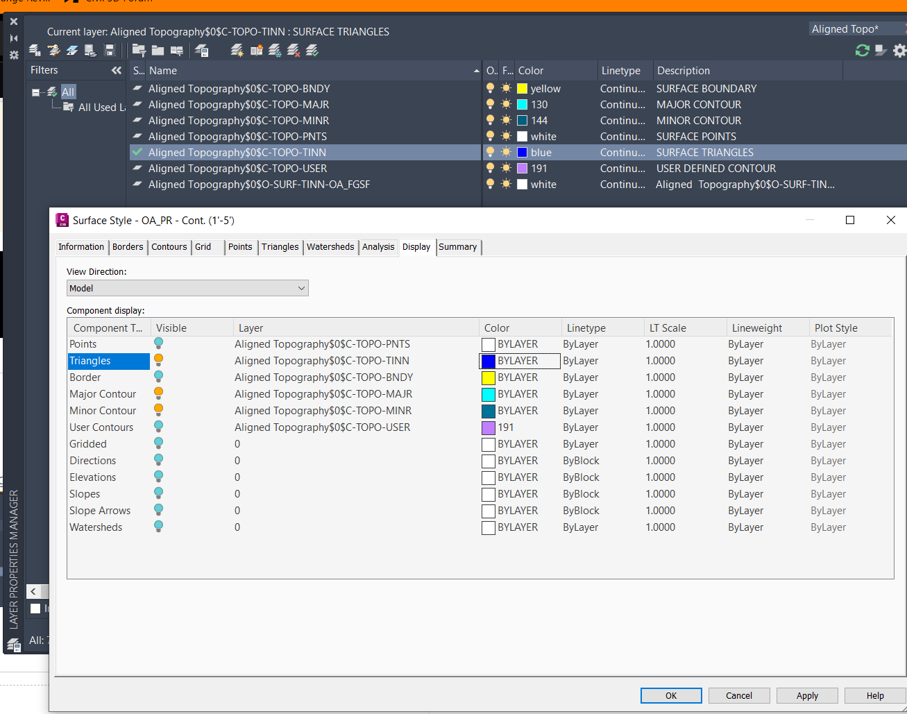 Solved: How do you use layers to change the color of a surface/other object? - Autodesk Community